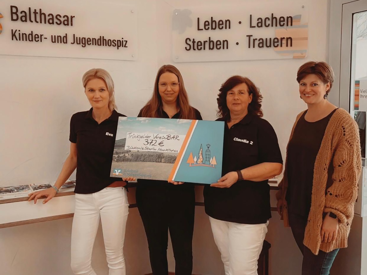 Diakonie-Station mit Herz: Team aus Neunkirchen spendet an Kinderhospiz ...
